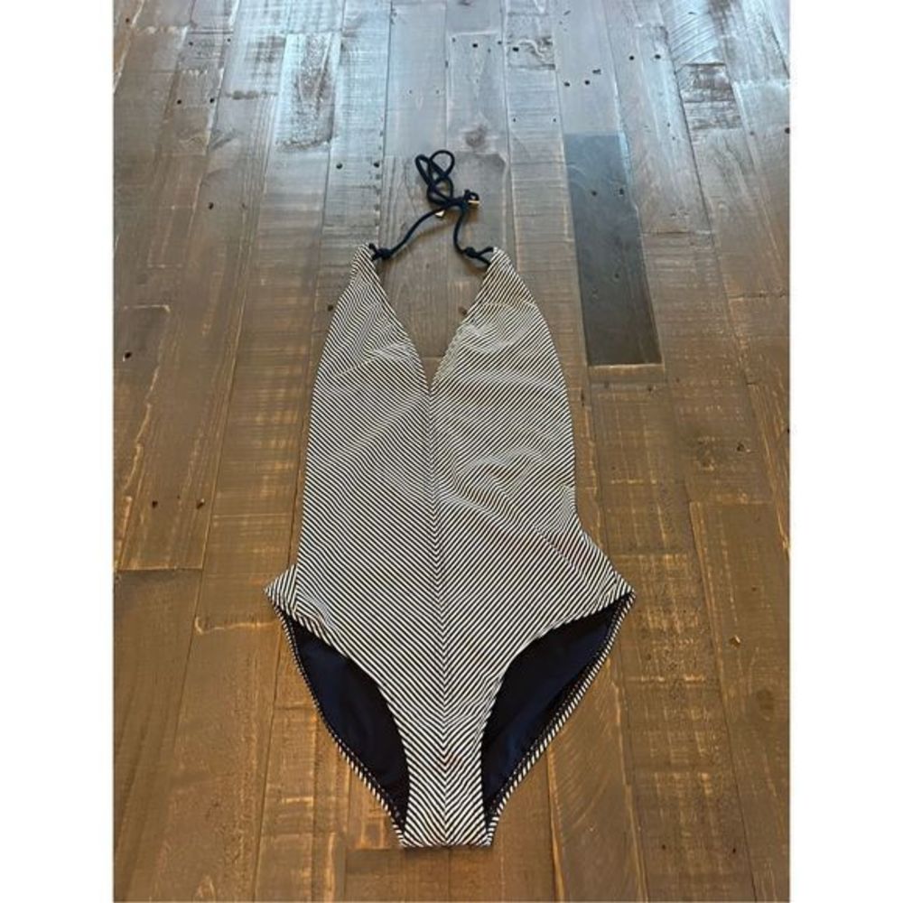 Tory Burch Women's One-Piece Backless Swimsuit Diagon… - Gem